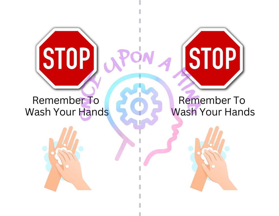 Hand Washing & Toothbrushing Visual Aid, Step by Step Hygiene ...