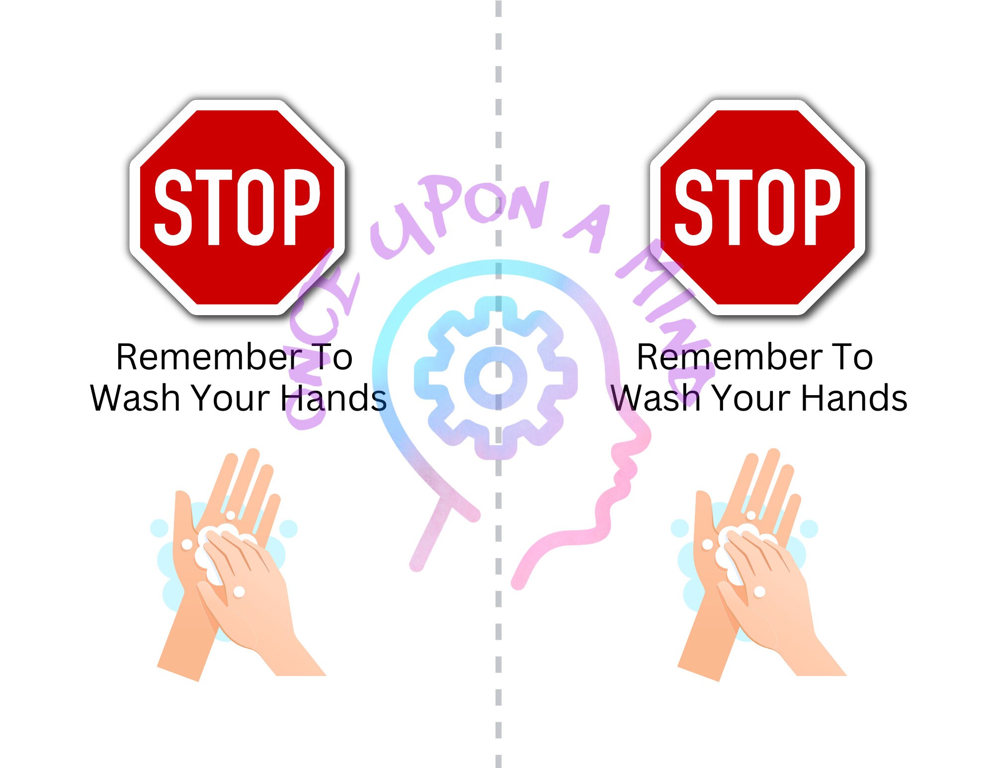 Hand Washing & Toothbrushing Visual Aid, Step by Step Hygiene, Get ...