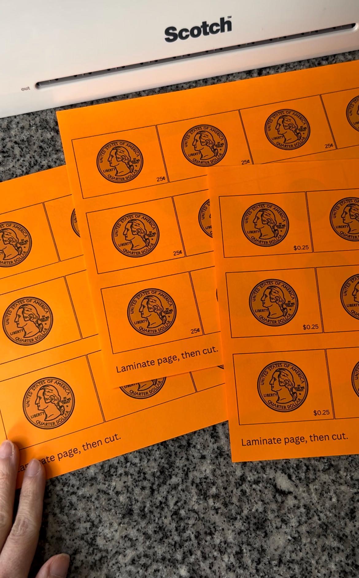 Build to a Dollar Advanced Coin Activity, Money Value US Coins ...