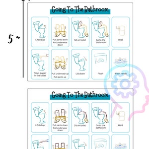 Bathroom Visual Aid, Potty Training, Gender Neutral Special Education ...