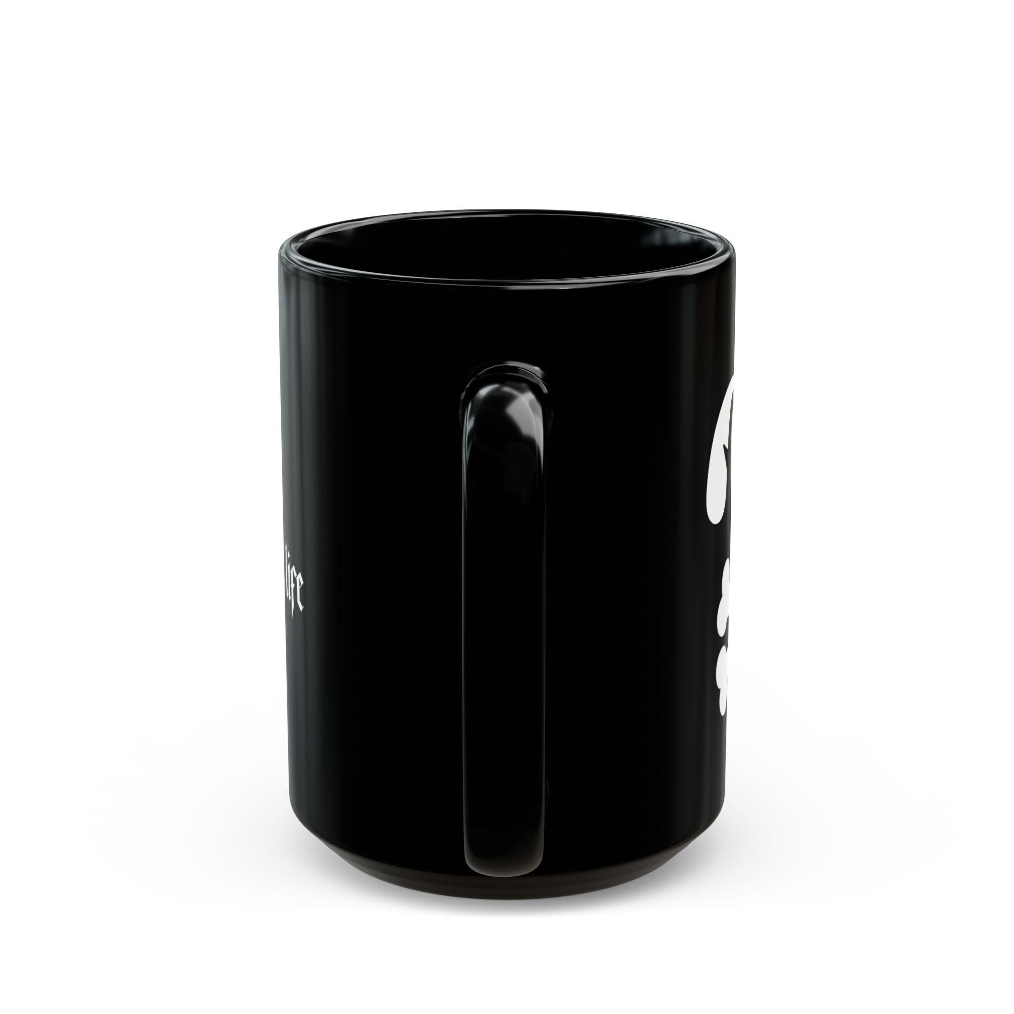 Mug, Cute Dog Jolly Roger Illustration, Pirate Animal Cup, Kawaii Black ...