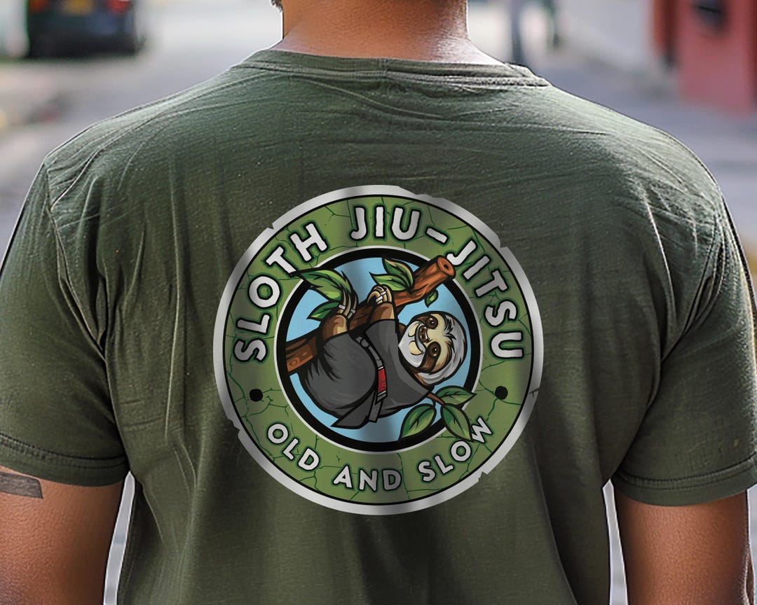 Sloth Jiu-jitsu T-shirt: "old and Slow" BJJ Tee - Etsy