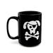 Mug, Cute Dog Jolly Roger Illustration, Pirate Animal Cup, Kawaii Black ...