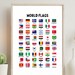 World Flag Poster, Educational Poster, A4 Poster, Digital Download ...