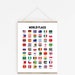 World Flag Poster, Educational Poster, A4 Poster, Digital Download ...