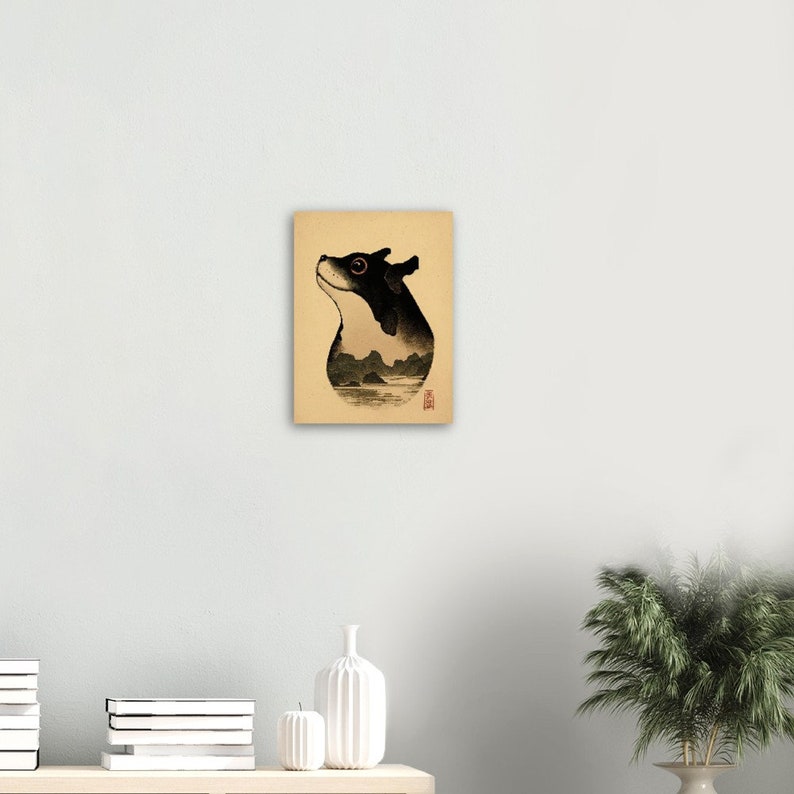 Japanese Dog Print, Matsumoto Hoji Inspired Art Print, Japanese Decor ...