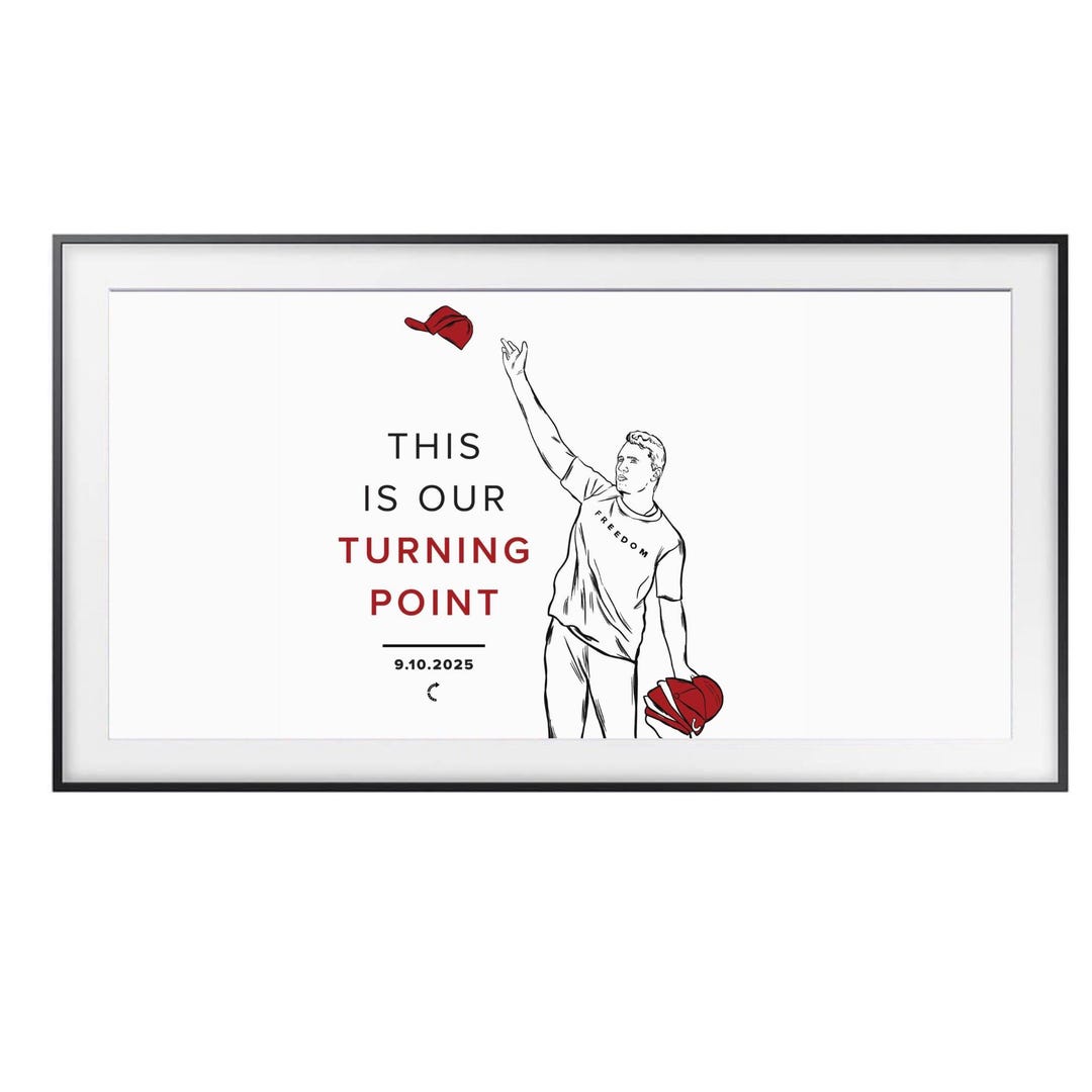 Charlie Kirk - This is Our Turning Point for Samsung Frame TV - Etsy