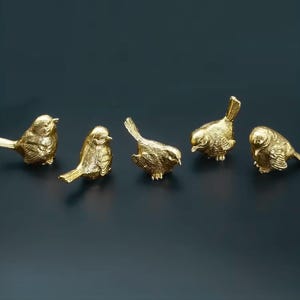 Unique Solid Brass Bird Cabinet Knobs – Gold Drawer Pulls for Kitchen, Dresser, Wardrobe - Etsy