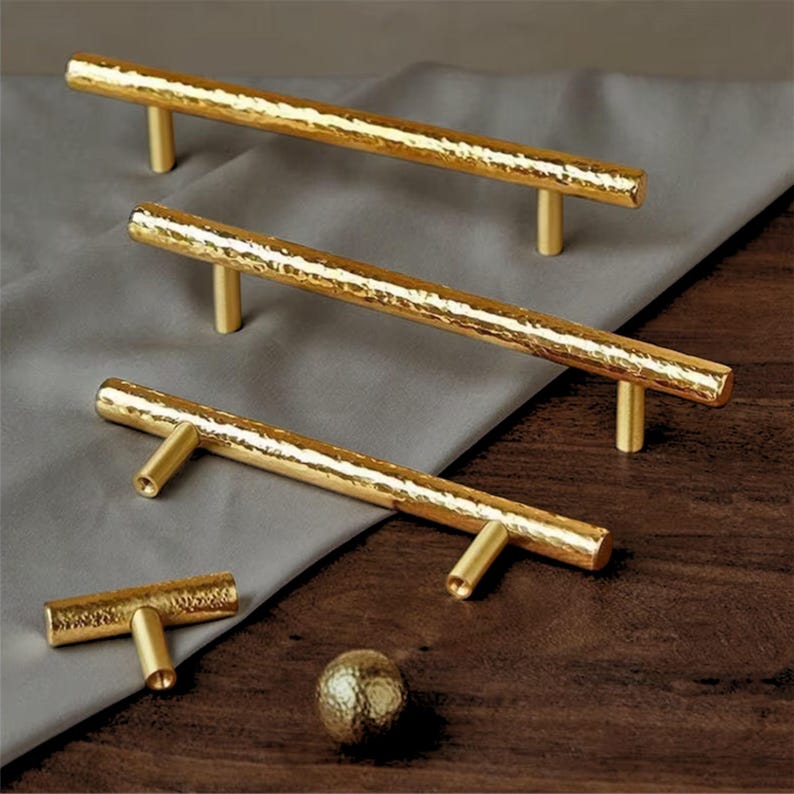 Brushed Gold Drawer Pulls, Cabinet Handles & Knobs – Modern Hardware ...