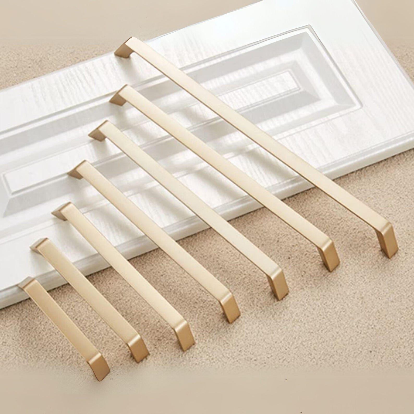 Gold Drawer & Cabinet Pulls – Sleek Modern Handles Matte Finish for ...