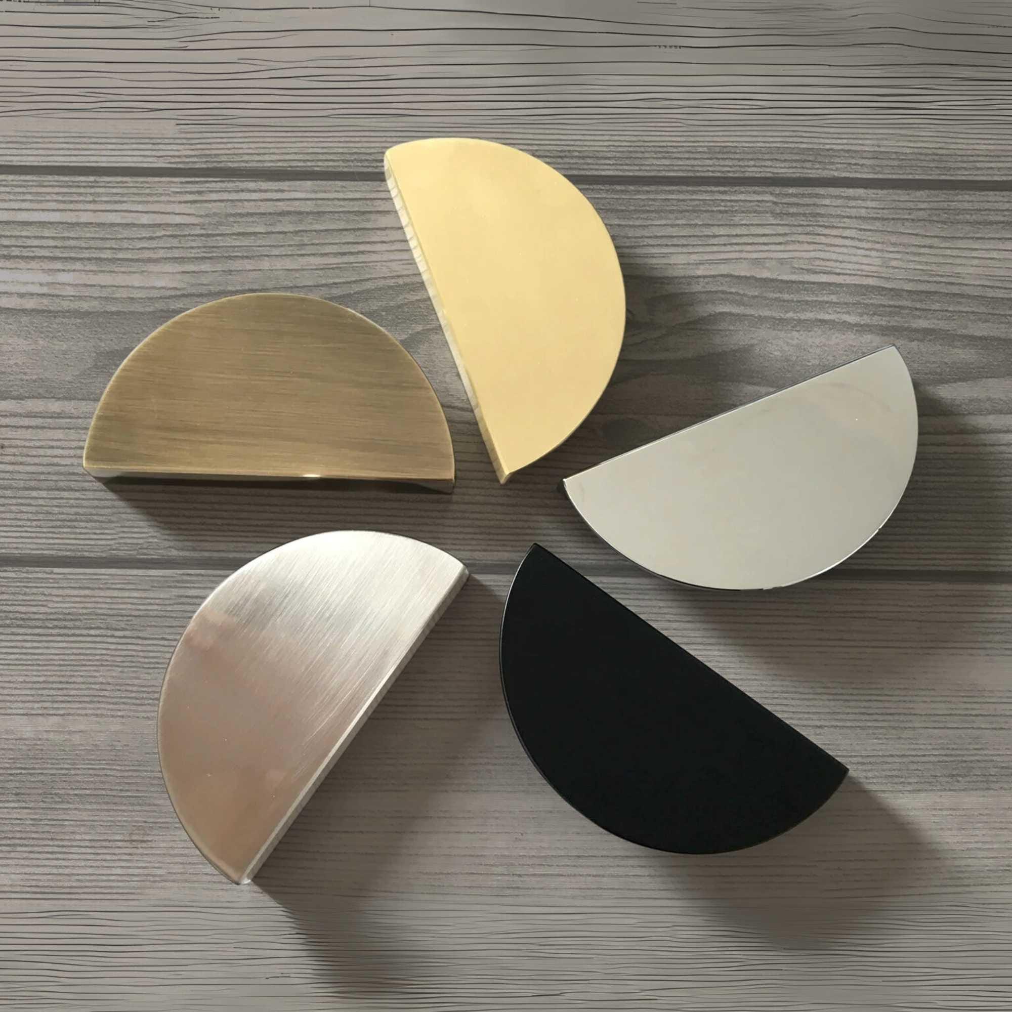 Black and Gold Half Moon Drawer Pulls – Elegant Cabinet Handles - Etsy