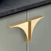 Gold Triangle Cabinet Drawer Pulls Modern Decorative Handles Stylish ...