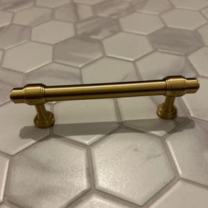 Brushed Brass Drawer Pulls, Cabinet Knobs & Handles – Sleek Modern ...