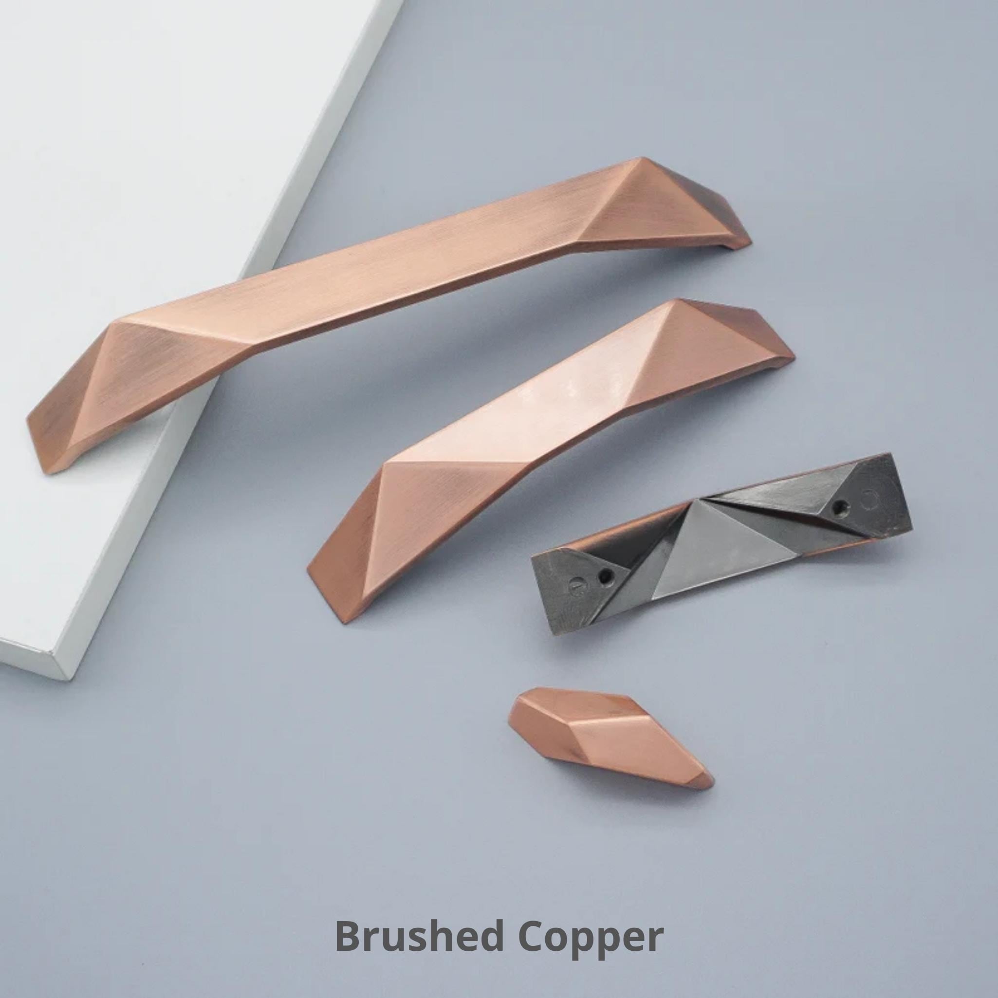 Brushed Copper Kitchen Cabinet Handles Modern Drawer Pulls and Knobs - Etsy
