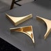 Gold Triangle Cabinet Drawer Pulls Modern Decorative Handles Stylish ...