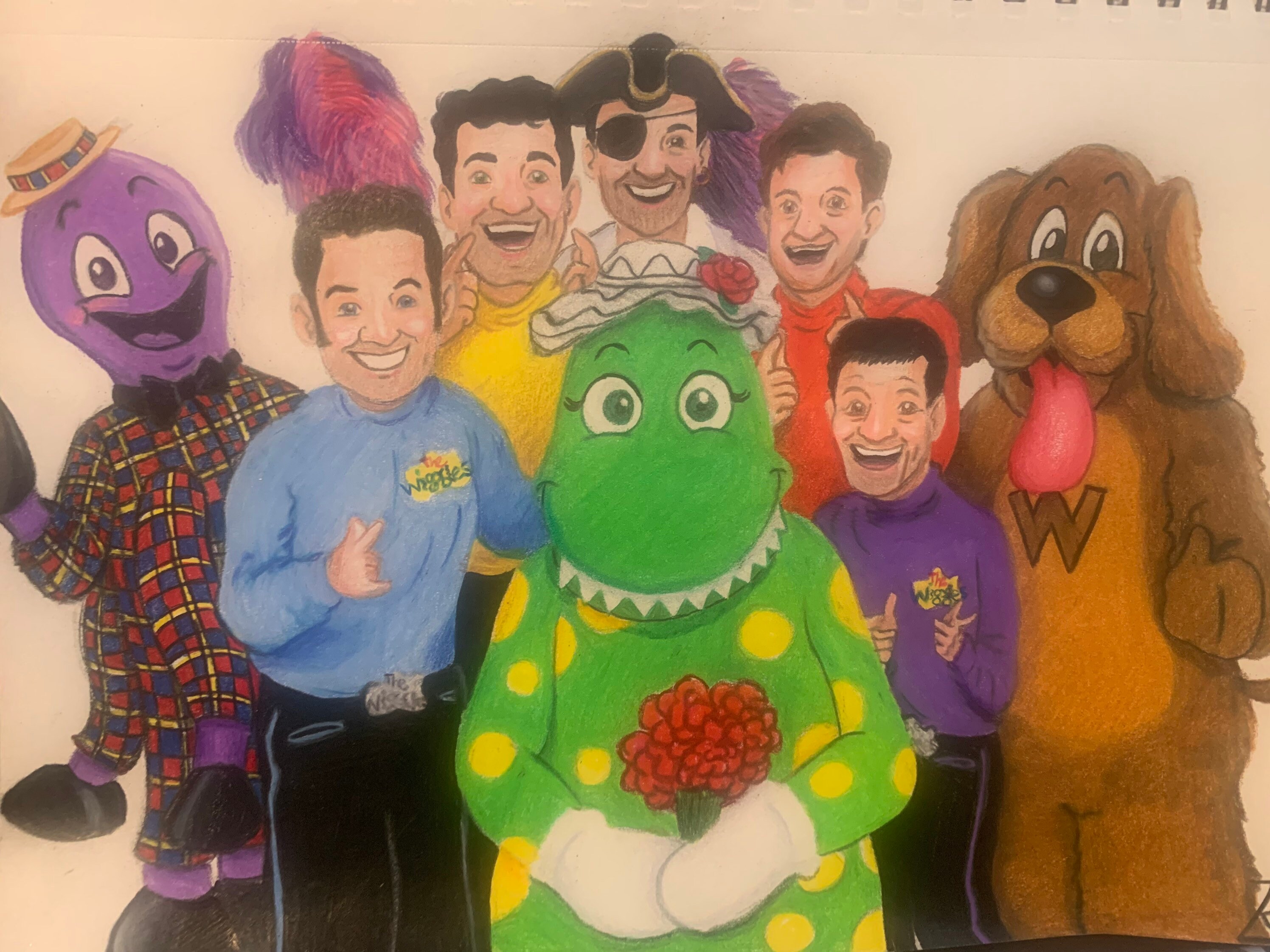 The Wiggles Hand-drawn Pencil Drawing - Etsy Ireland