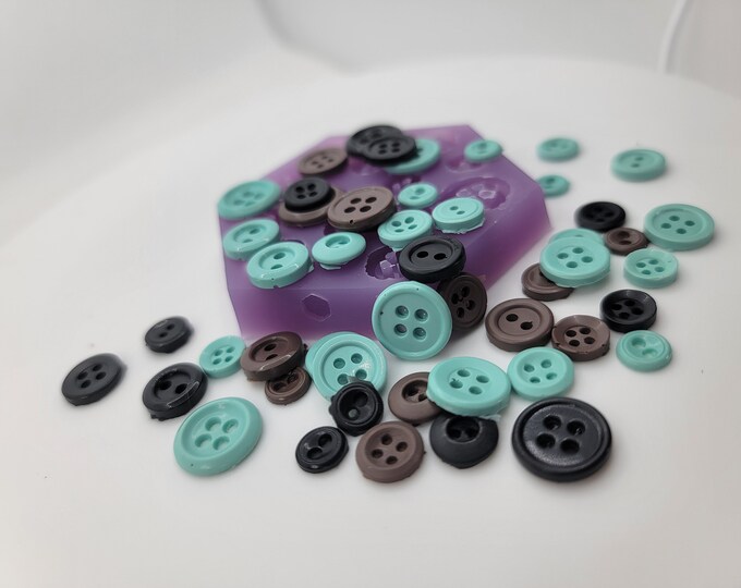 Mold for Assorted Buttons Silicone Mold - Etsy