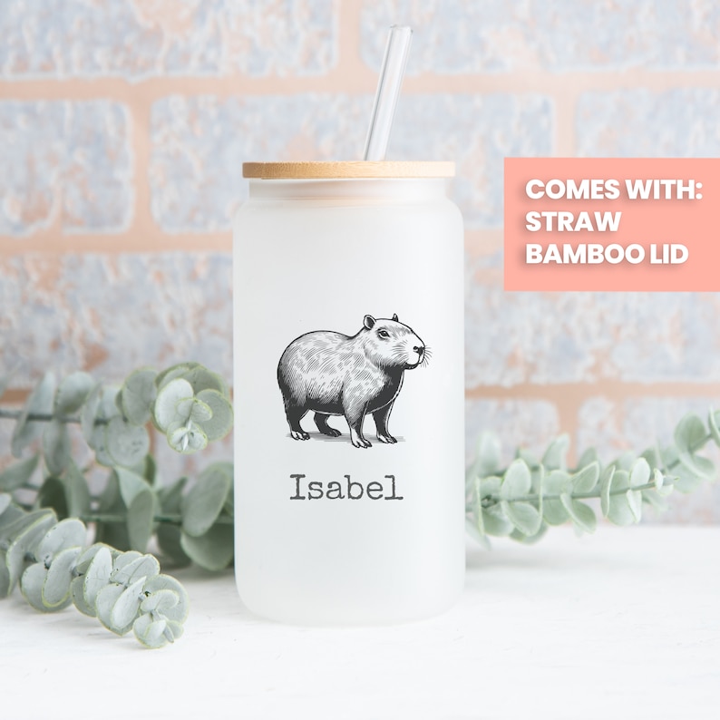 Capybara Tumbler, Capybara Gift, Capybara Frosted Tumbler, Gift for ...