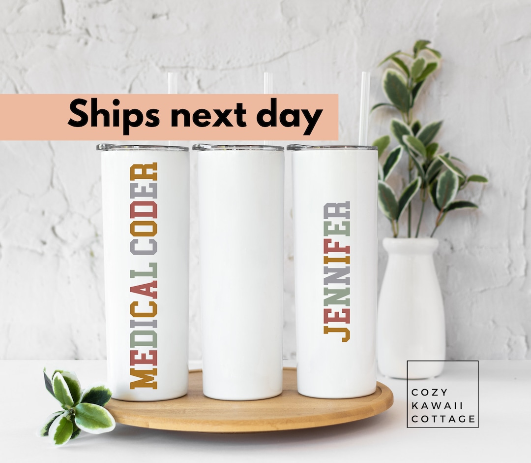 Medical Coder Tumbler With Straw, Medical Coding, Medical Billing ...