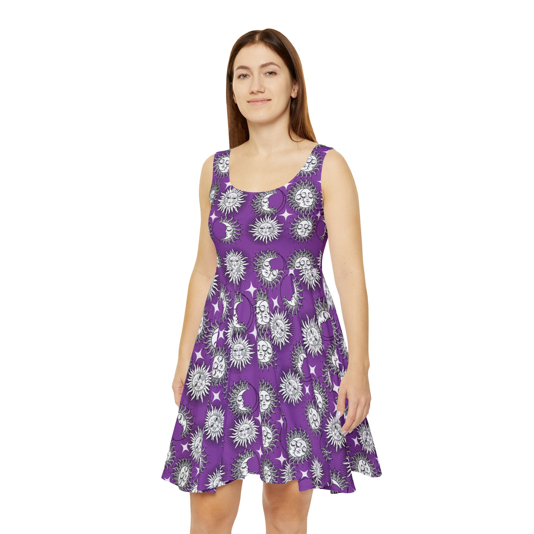 Celestial Sun Moon and Stars Women's Skater Dress AOP - Etsy
