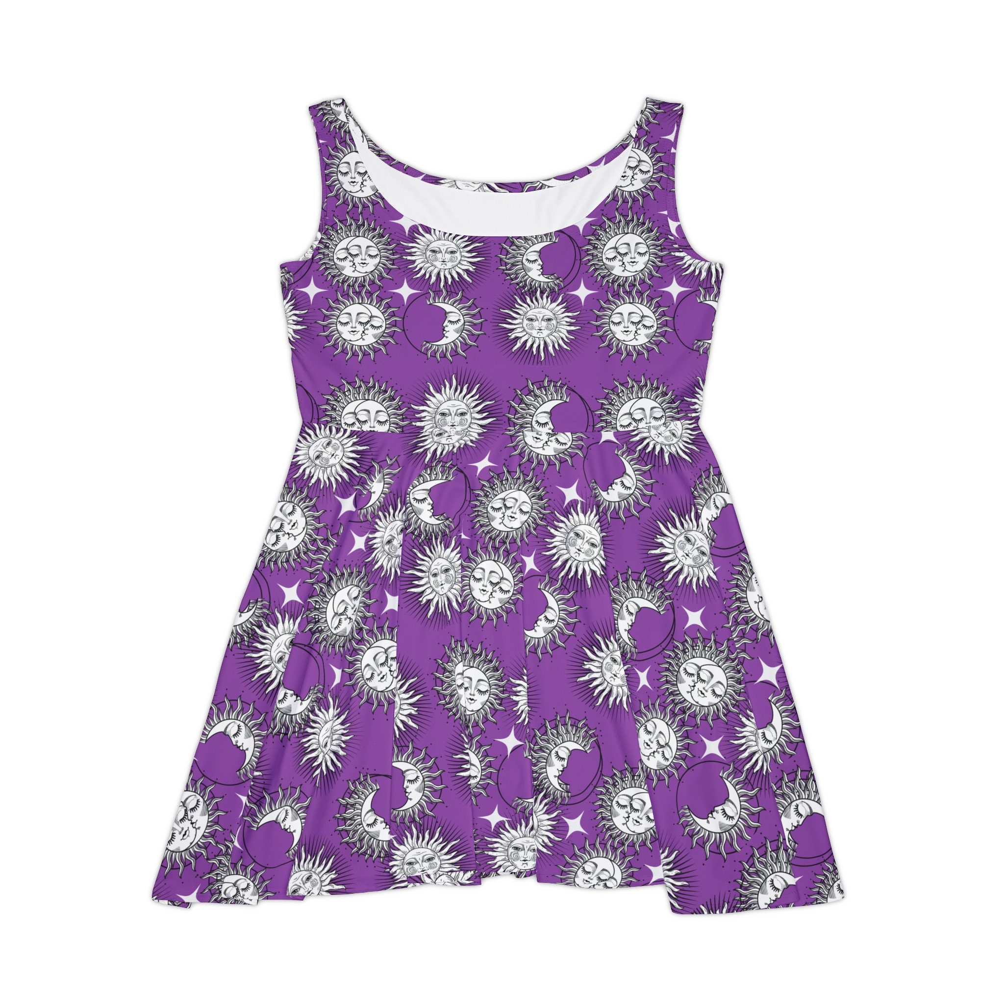 Celestial Sun Moon and Stars Women's Skater Dress AOP - Etsy