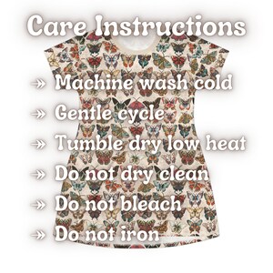Moth T-shirt Dress Woodland Dress Entomology Aesthetic Clothes Moth ...