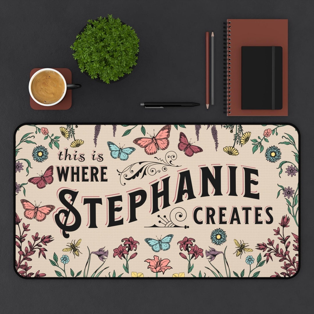Craft Table Mat Personalized Desk Mat Aesthetic Office Desk Pad ...