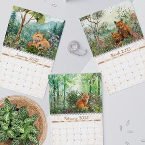 Woodland Calendar, 2025 Nature Calendar, Forestcore Wall Art, Magic ...