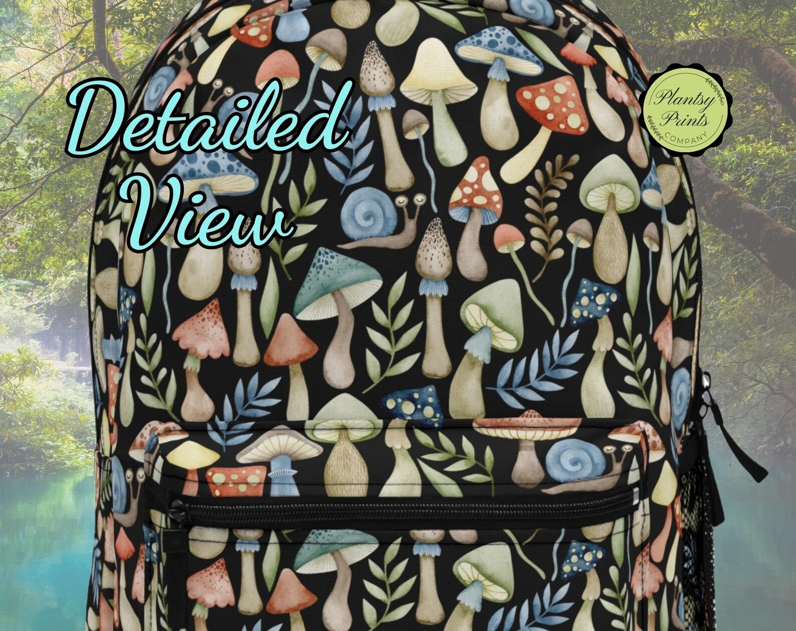 Mushroom Backpack College Student Gift Aesthetic Mushroom - Etsy