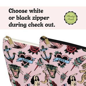 Old School Tattoo Theme Accessory Pouch, Traditional Tattoo Print ...