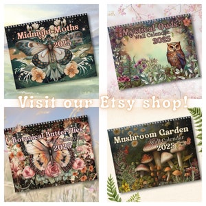 Woodland Calendar, 2025 Nature Calendar, Forestcore Wall Art, Magic ...