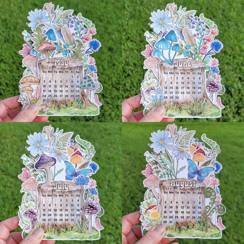 2026 Stackable Desk Calendar Gift, Transparent PNG Calendar, Printable ...