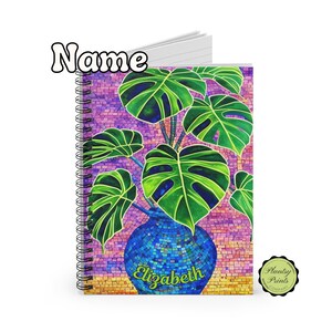 Monstera Notebook Journal Plant Lover Gift Monstera Desk Accessory ...