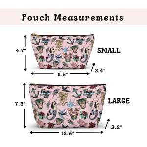Old School Tattoo Theme Accessory Pouch, Traditional Tattoo Print ...