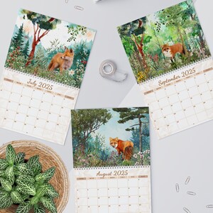 Woodland Calendar, 2025 Nature Calendar, Forestcore Wall Art, Magic ...