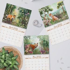 Woodland Calendar, 2025 Nature Calendar, Forestcore Wall Art, Magic ...