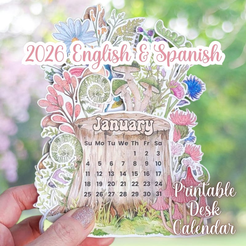 Small Desk Calendar 2026 - Etsy