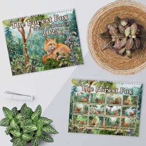 Woodland Calendar, 2025 Nature Calendar, Forestcore Wall Art, Magic ...