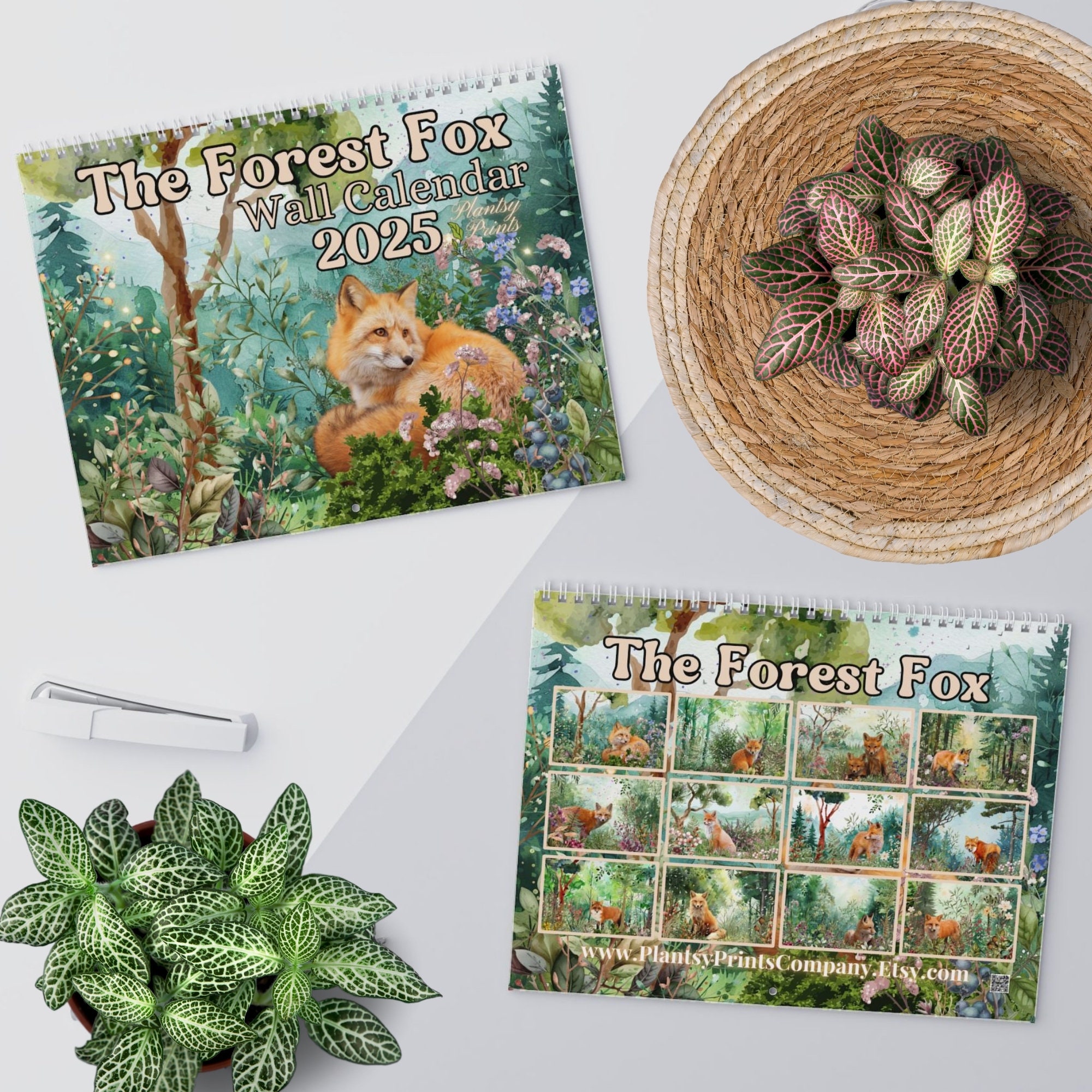 Woodland Calendar, 2025 Nature Calendar, Forestcore Wall Art, Magic ...