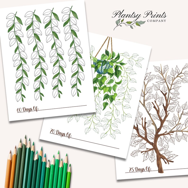 30 Day Challenge Printable Habit Tracker, 75 Day Challenge Tracker PDF ...