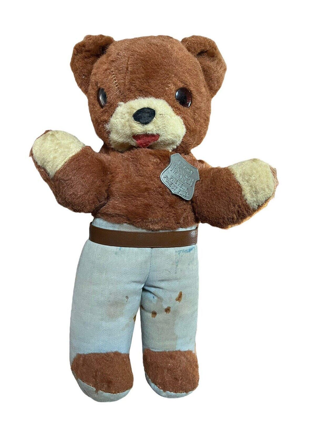 Vintage Smokey the Bear Ideal Vintage 1960s Teddy Bear Plush Doll 13 ...