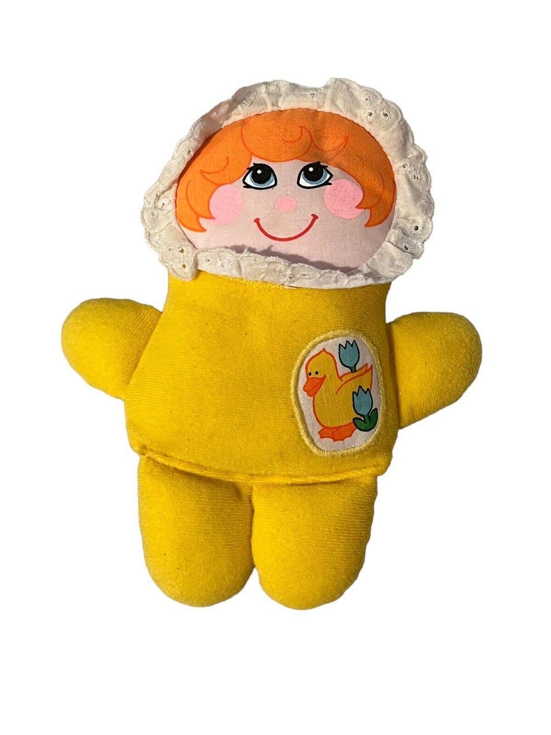 Vintage Playskool Baby Rattle (broken) Plush Doll Lovey 6 Inch Girl ...