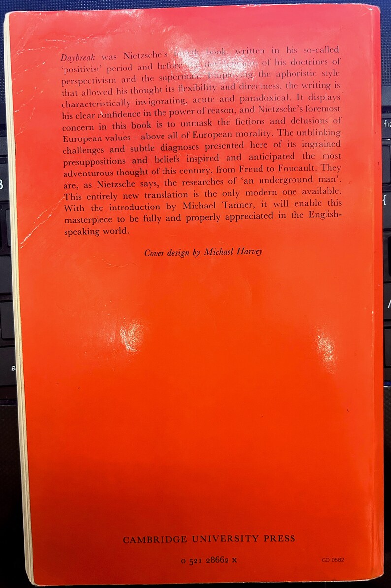 Daybreak Thoughts ON THE Perjudices OF Morality. Nietzsche, Friedrich ...