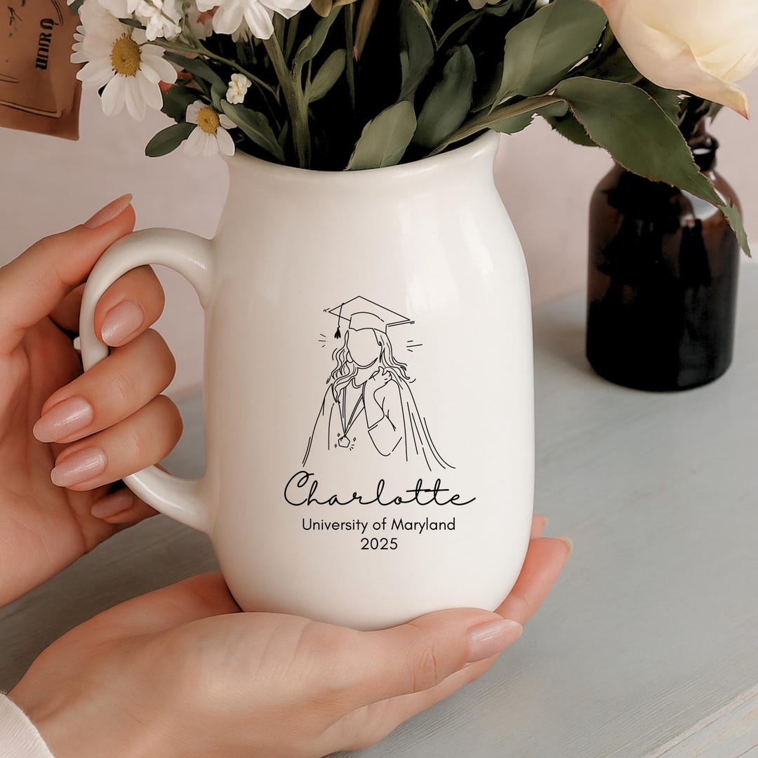 Personalized Graduation Pitcher: Custom Grad Gift, Class of 2025 - Etsy
