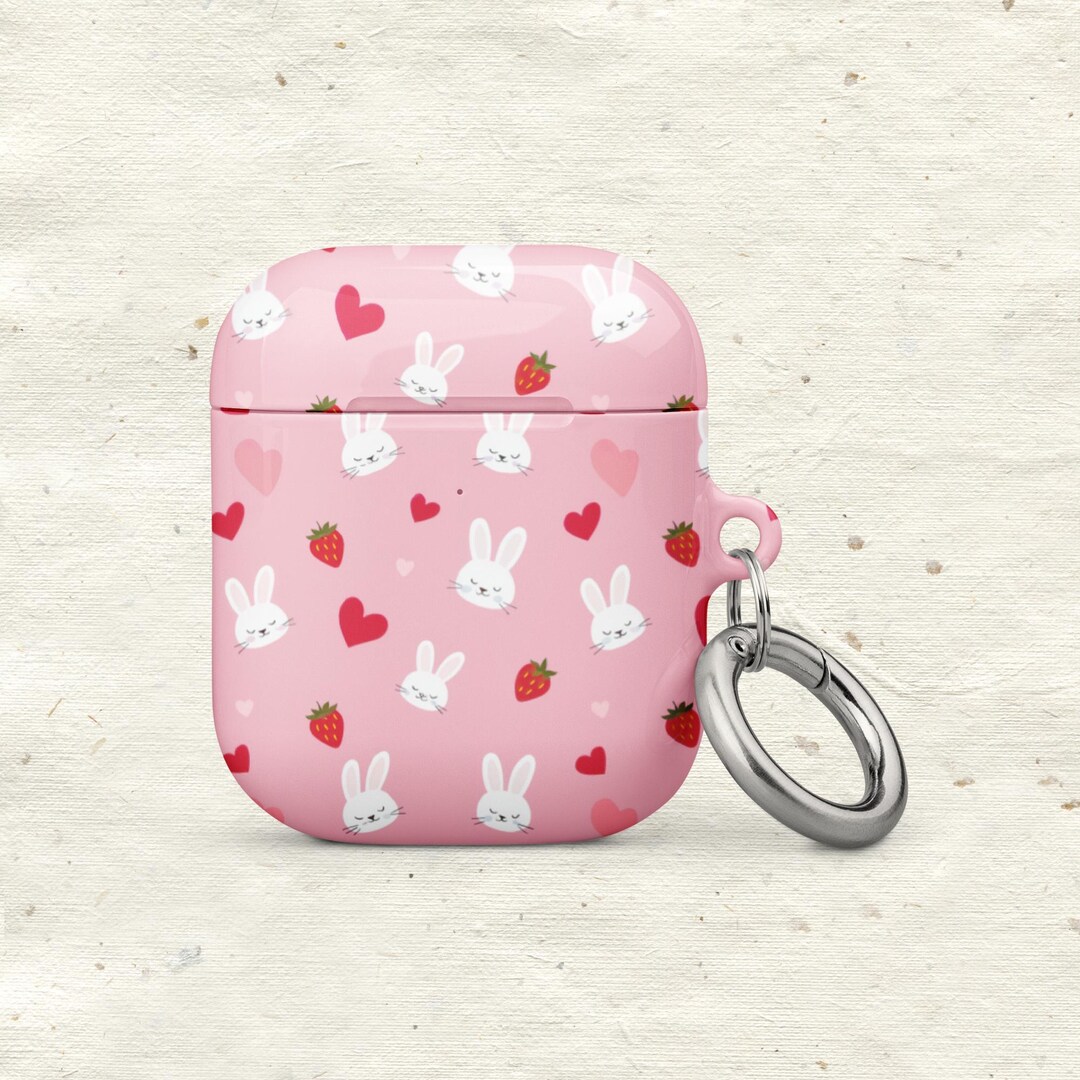 Cute Bunny Pink Airpods Case - Kawaii Airpods Cover Air Pod Pro 2nd Gen ...