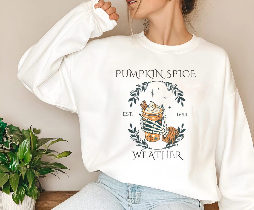 Pumpkin Spice Sweatshirt, Fall Sweatshirt, Cozy Sweatshirt, Pumpkin ...
