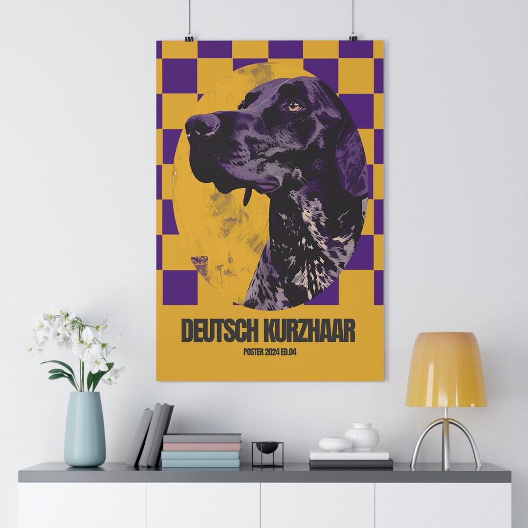 German Shorthaired Pointer Wall Art Dog Wall Art Eclectic Wall Art Pet ...