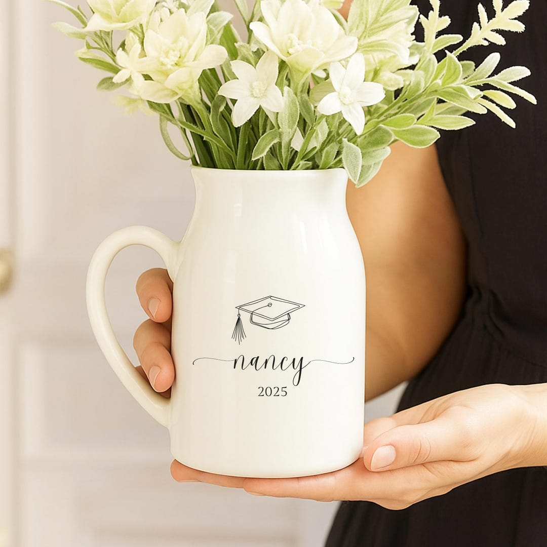 Personalized Graduation Pitcher – Custom Grad Gift With Name & Year ...