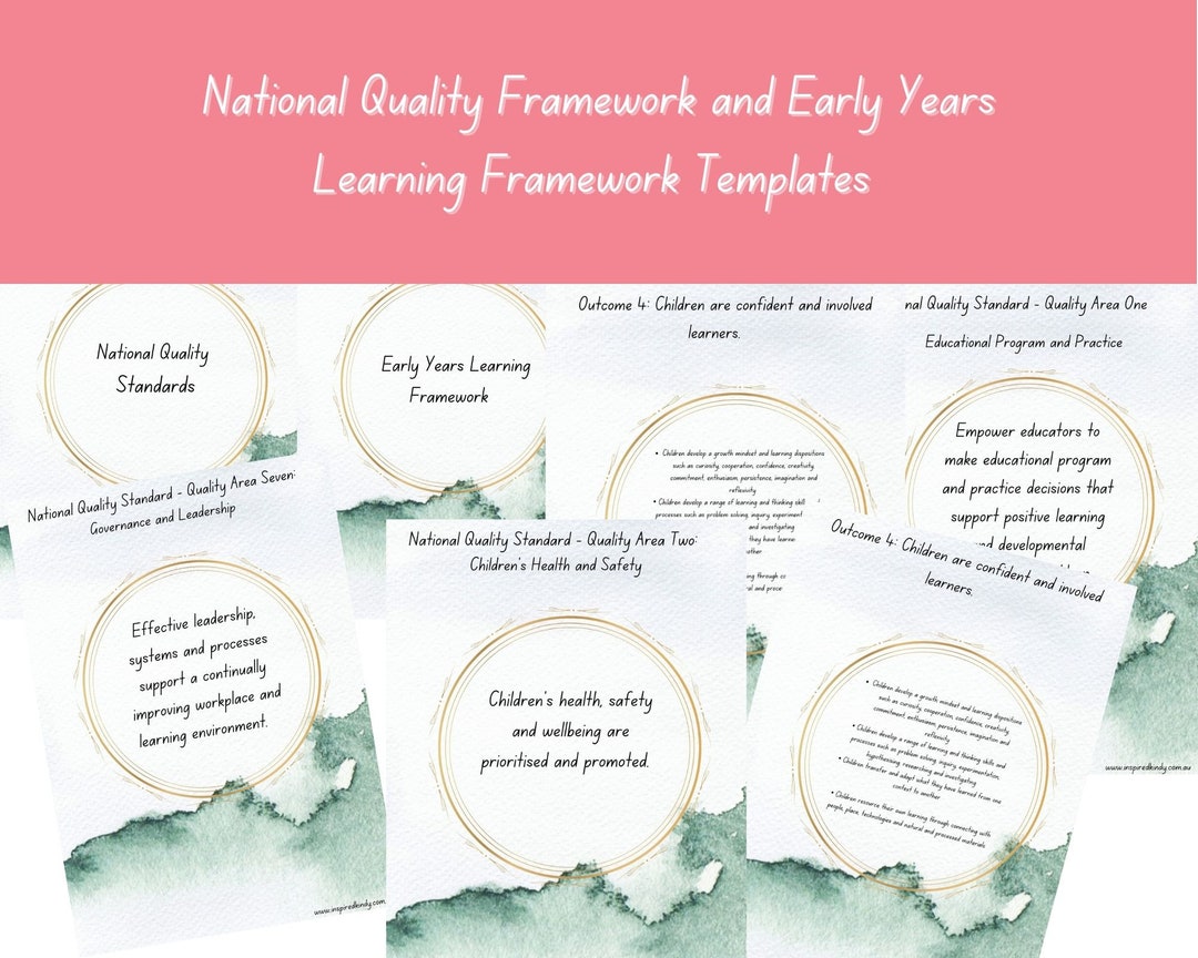 National Quality Standards and Early Years Learning Framework - Etsy