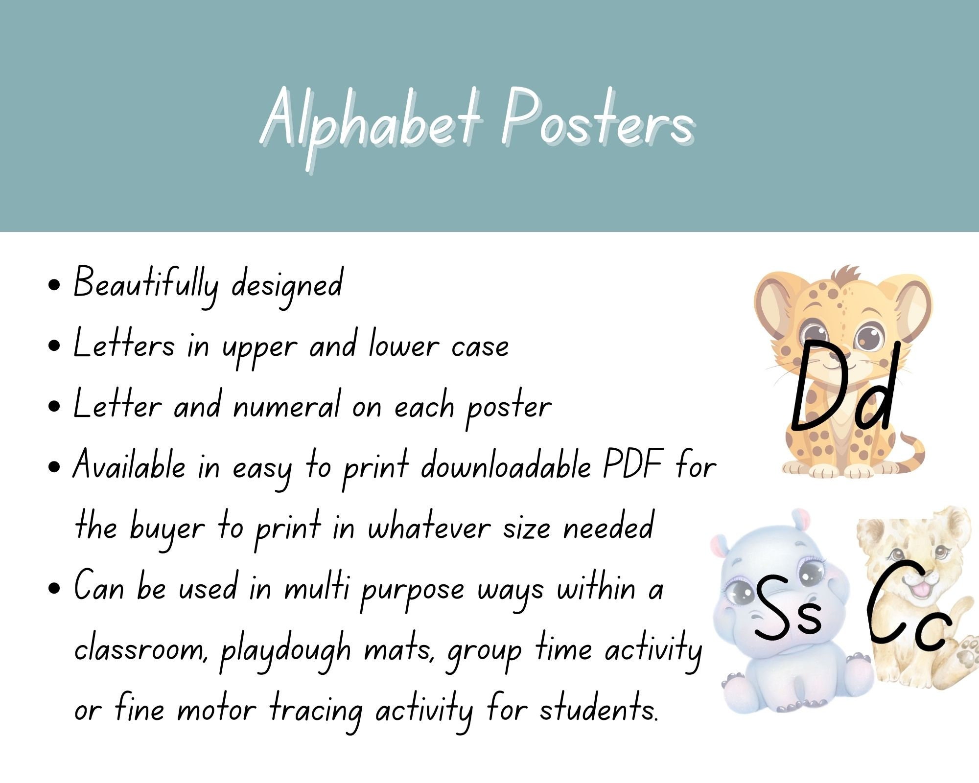 Classroom Decor - Baby African Animal Themed - Etsy